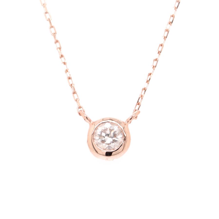 10金0.1ctダイヤベゼルペンダント | TBSショッピング