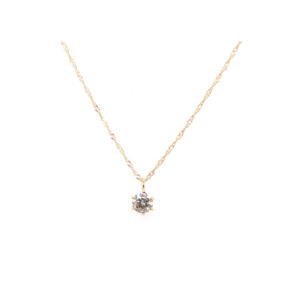 18金0.15ctダイヤペンダント | TBSショッピング