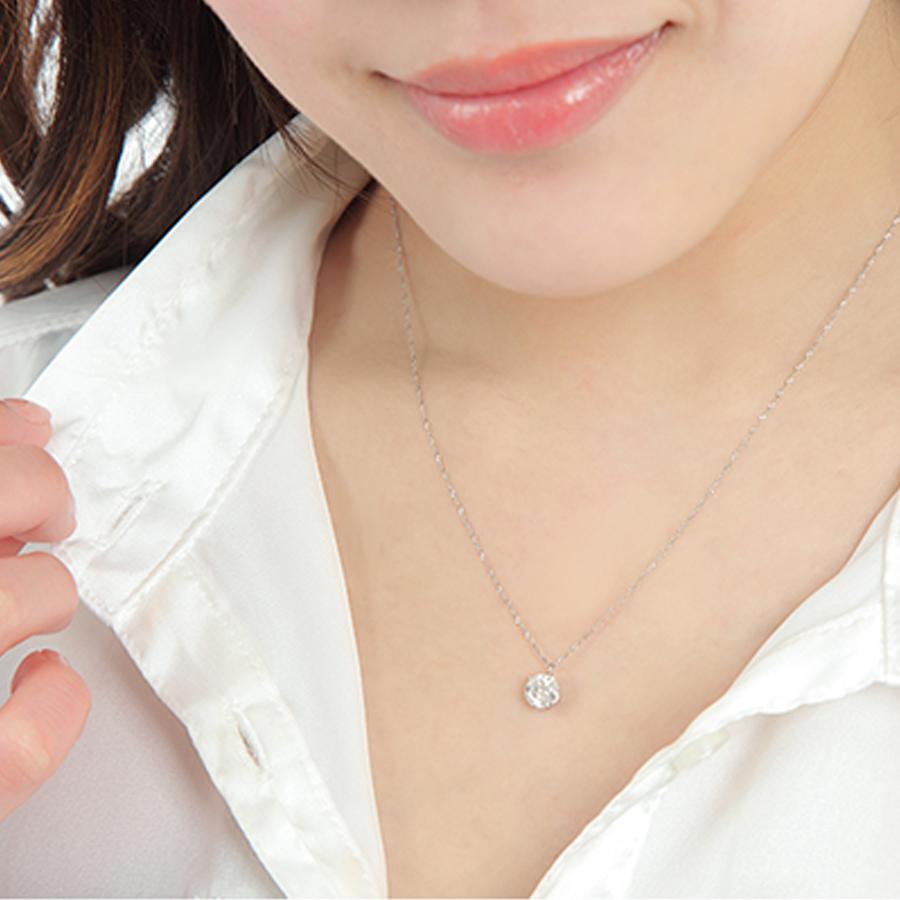 純プラチナ 1ctダイヤ一粒石ペンダント／鑑別カード付 | TBSショッピング
