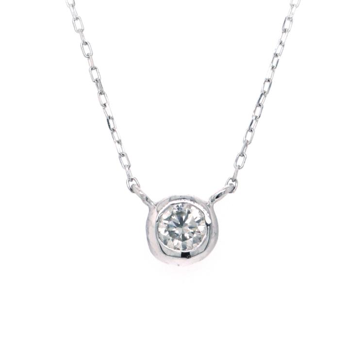 10金0.1ctダイヤベゼルペンダント | TBSショッピング