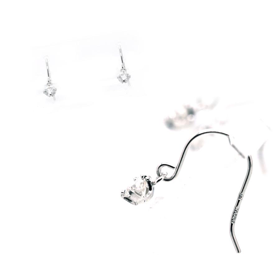 18金合計0.1ctダイヤモンドフックピアス | TBSショッピング